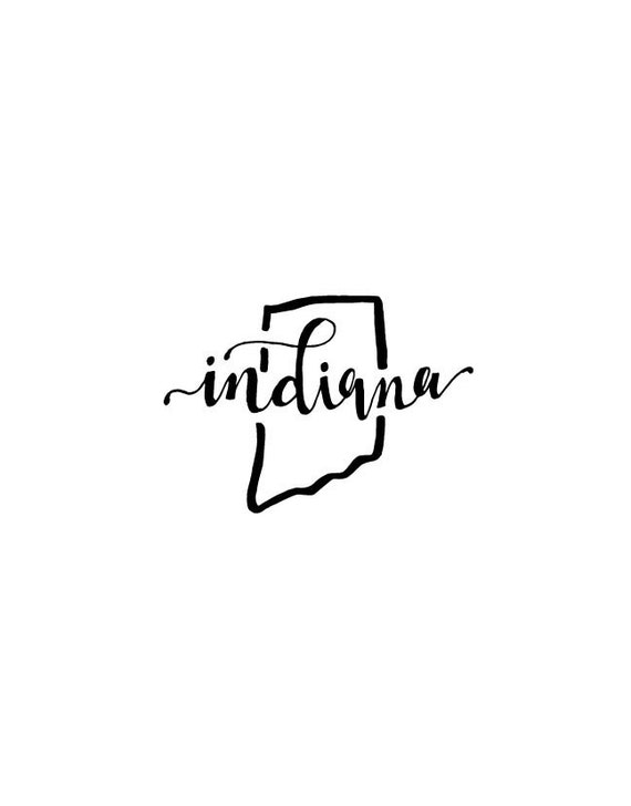 Indiana Printable Download | Etsy