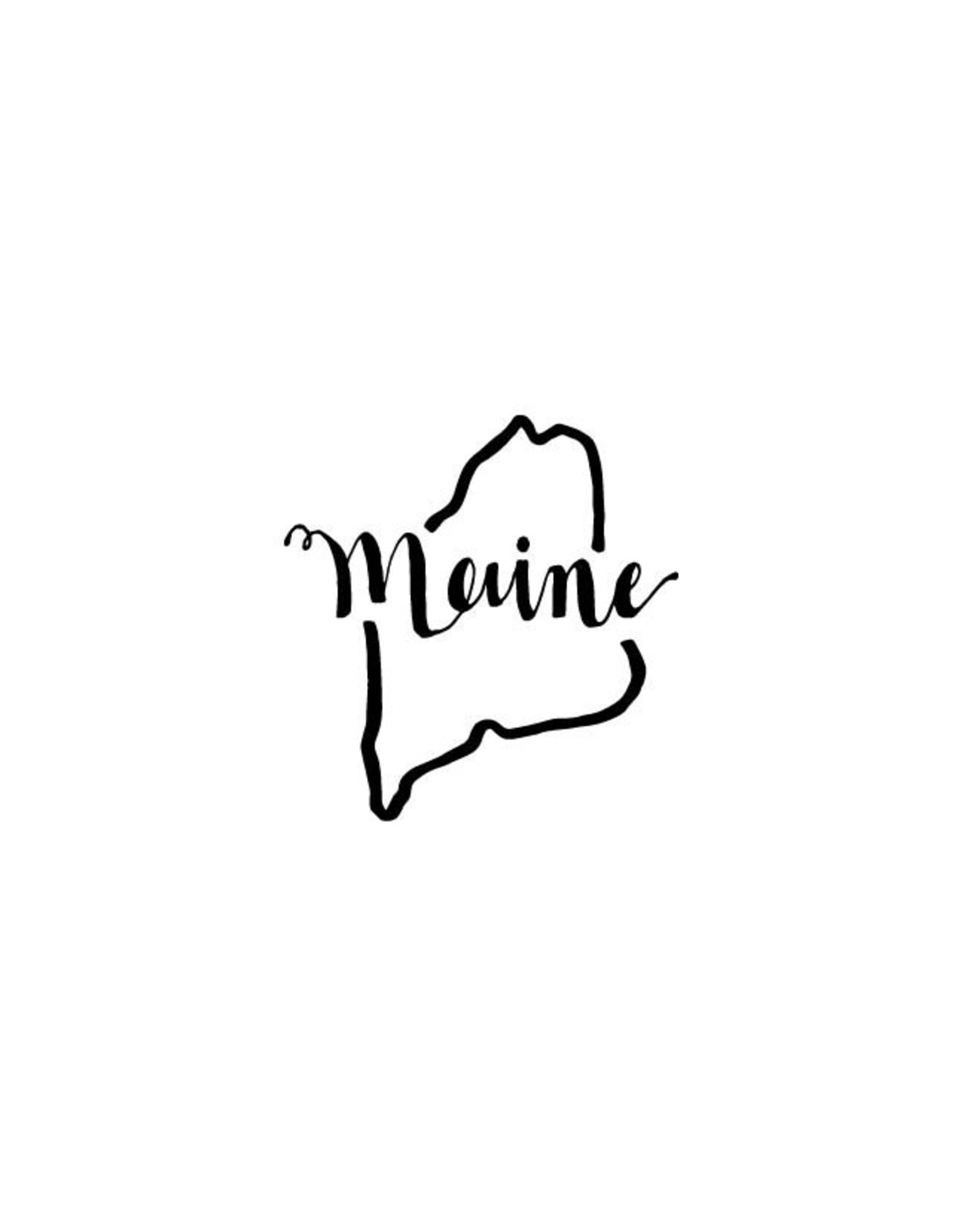 Maine - Printable Download - Etsy