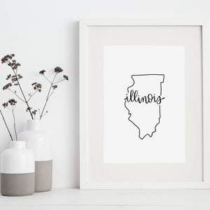 Illinois - Printable Download - Etsy