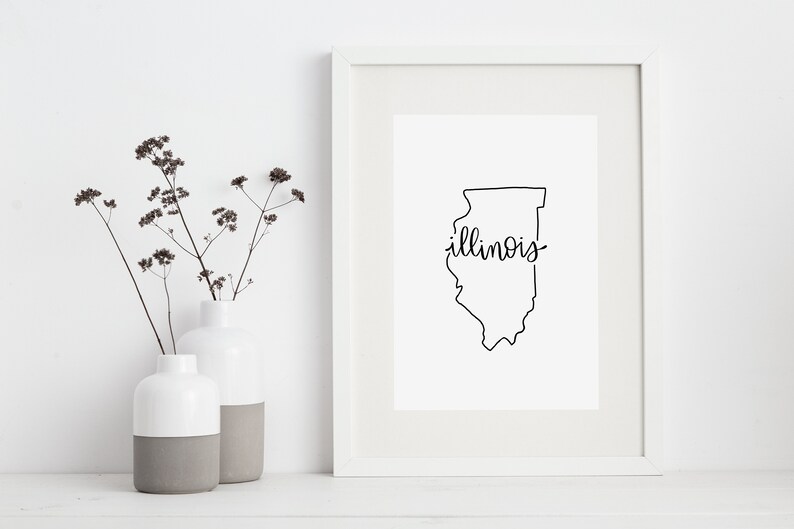 Illinois - Printable Download - Etsy