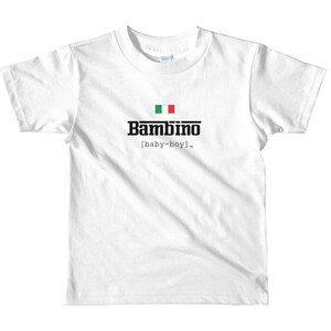 Baby Italian Bambino Pronunciation Tee Italy Food Pride Onesie Outfit ...