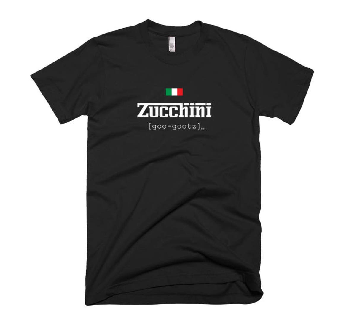 Italian Zucchini Pronunciation Tee Italy Food Pride T-shirt Heritage ...
