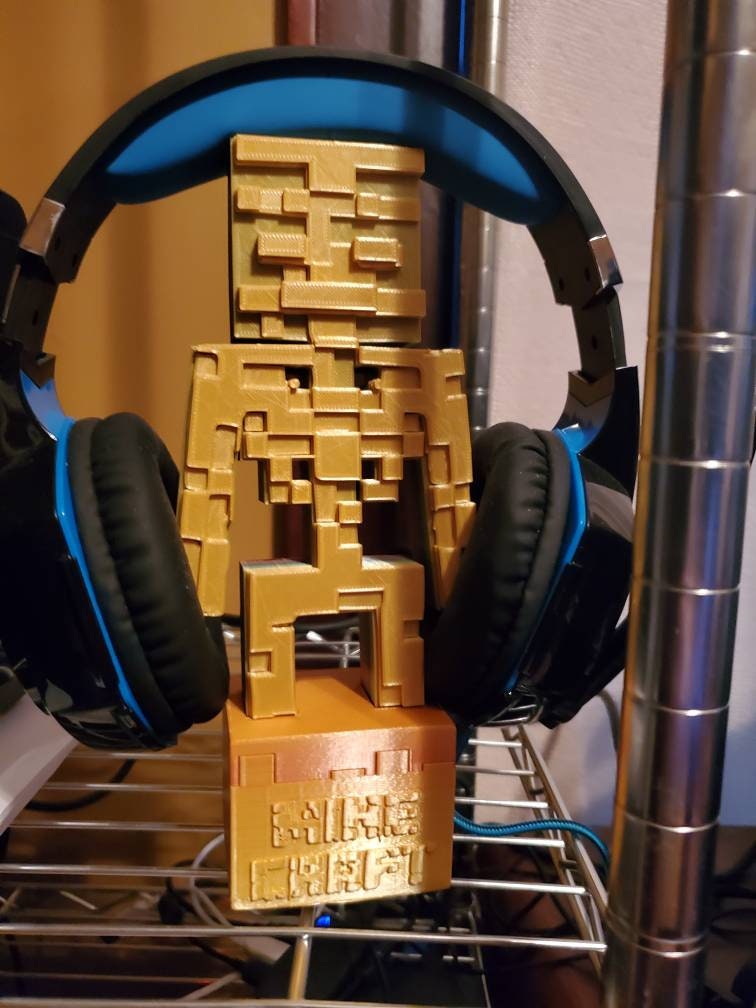Minecraft Headphone Stand - Etsy