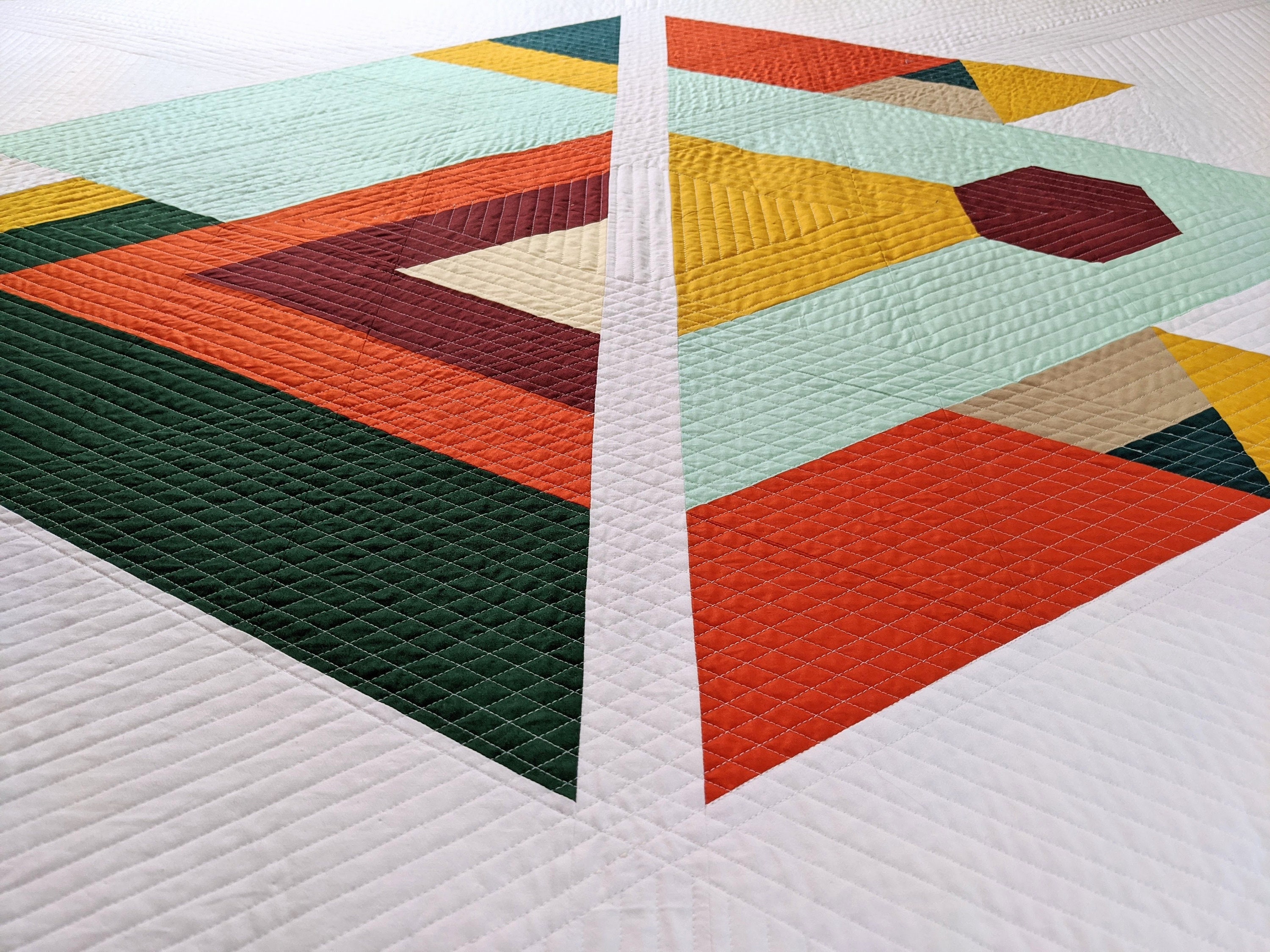 Asymmetrical Mountains Quilt Pattern PDF Digital Download | Etsy