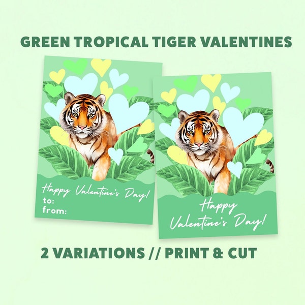 Tiger Valentine - Etsy