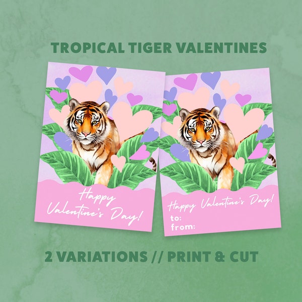 Tiger Valentine - Etsy