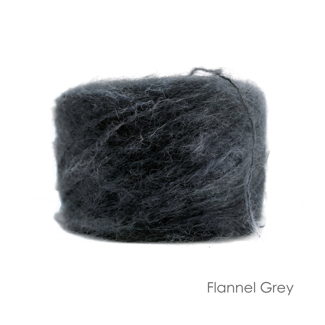 Suri Alpaca/silk Hand-dyed | 25 Gram/230 Yards | Color: Flannel Grey - Etsy