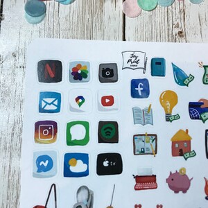 Sticker Sheet Everyday Planner Sticker Daily Icon Bullet Journal ...