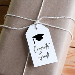 Printable Graduation Gift Tags | Congrats Grad (PDF) - Etsy