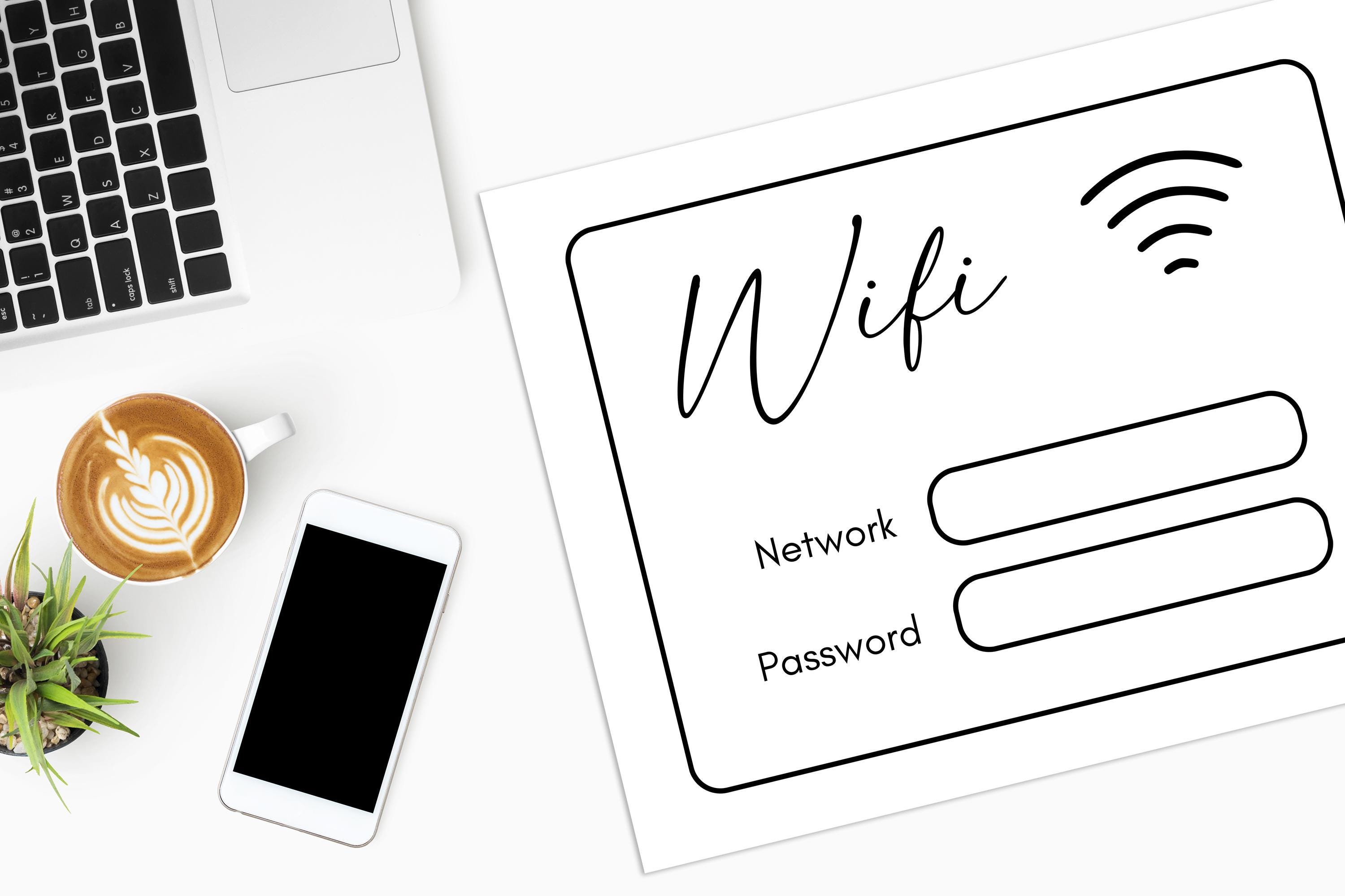 Wifi Sign for Home and Business, Printable Sign, PDF, Instant Download ...