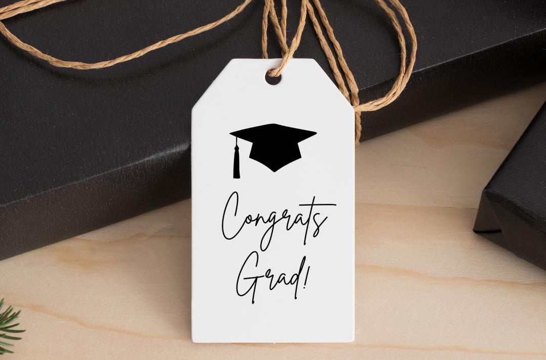 Printable Graduation Gift Tags | Congrats Grad Tags | Instant Download ...