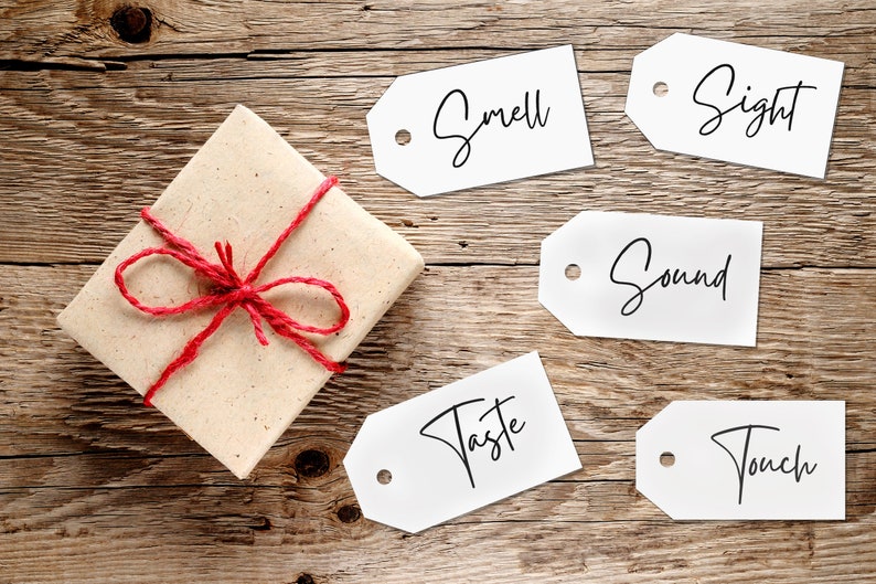 5 Senses Gift Tags: Printable Idea List (PDF Files) - Etsy