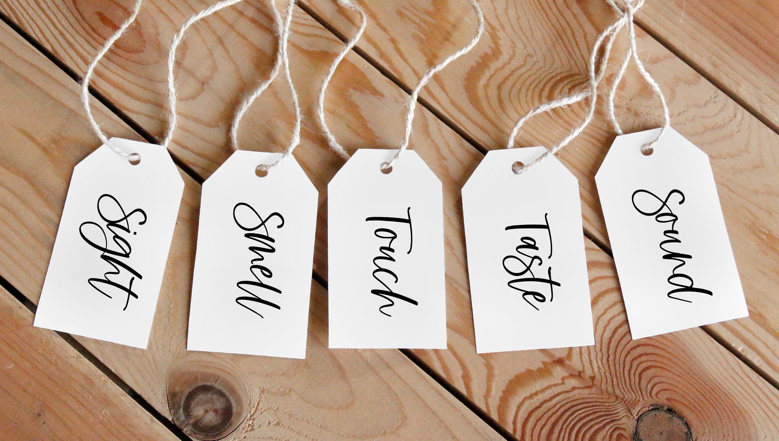 5 Senses Gift Tags: Printable Idea List (PDF Files) - Etsy