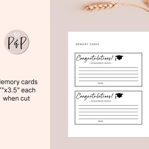 Memories With the Grad Sign & Cards – Graduation Party Decor ...
