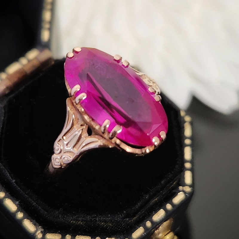 Synthetic Ruby - Etsy