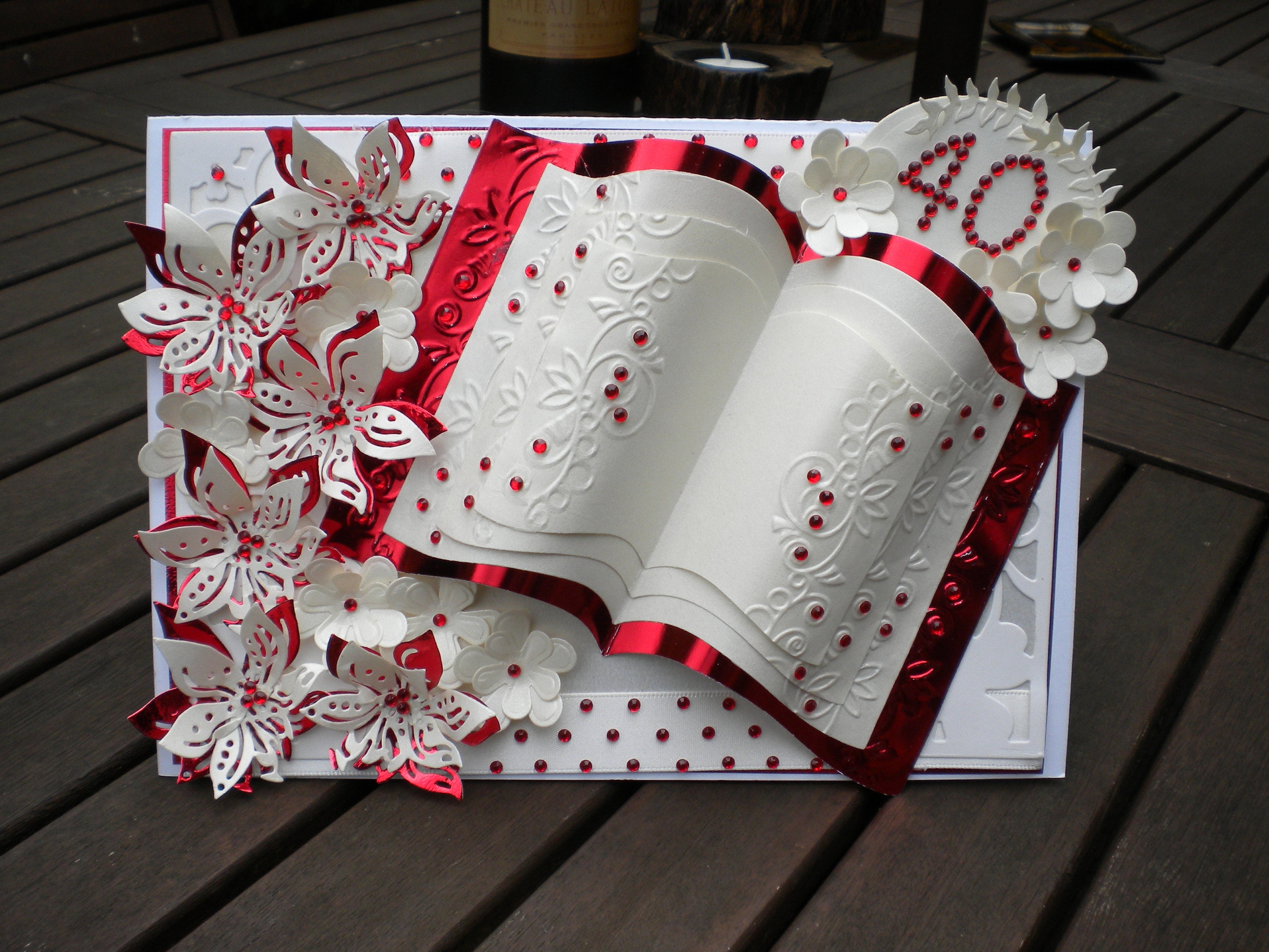 40th Anniversary Card/ruby/handmade/personalised - Etsy UK
