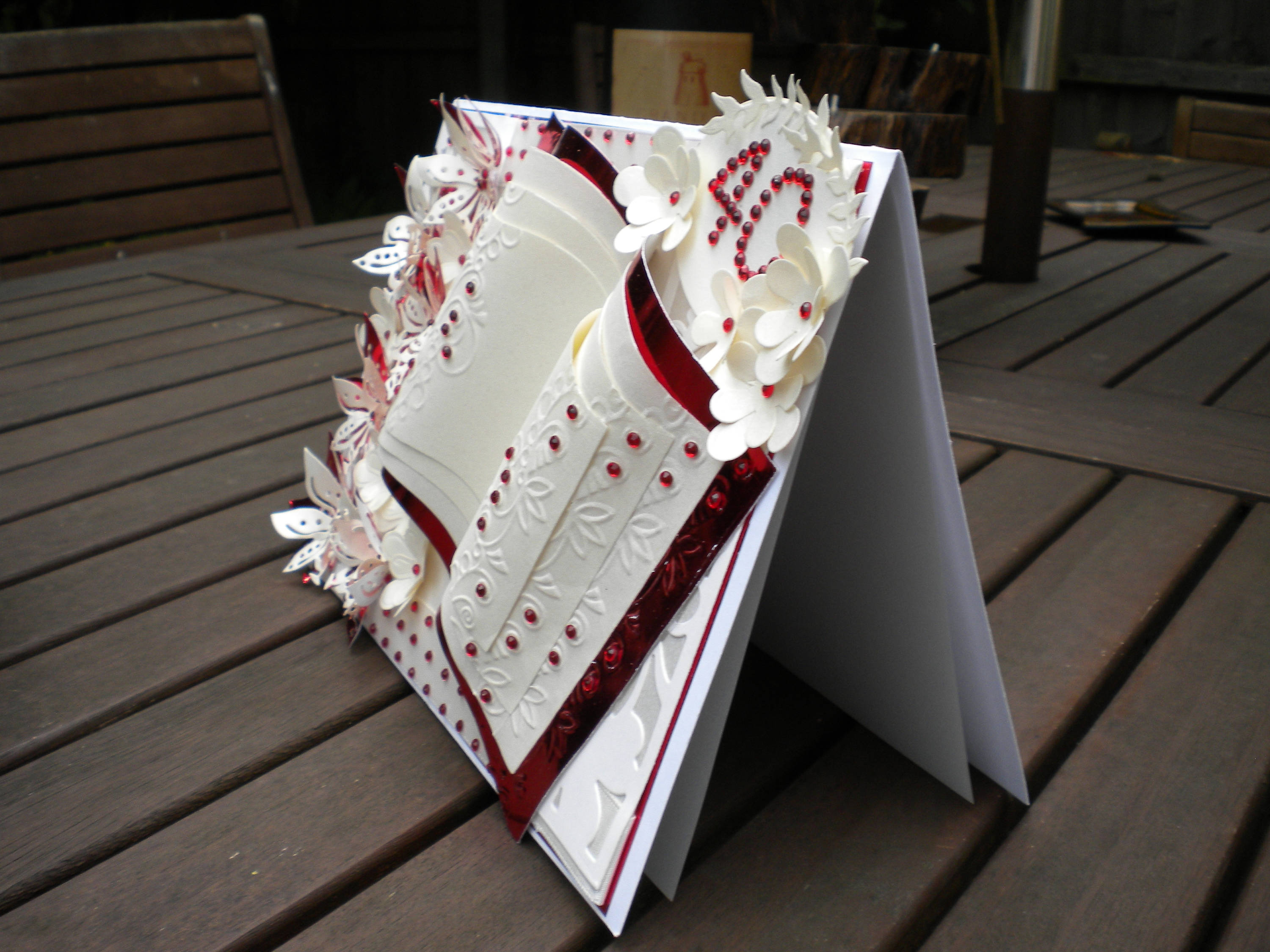 40th Anniversary Card/Ruby/Handmade/Personalised | Etsy