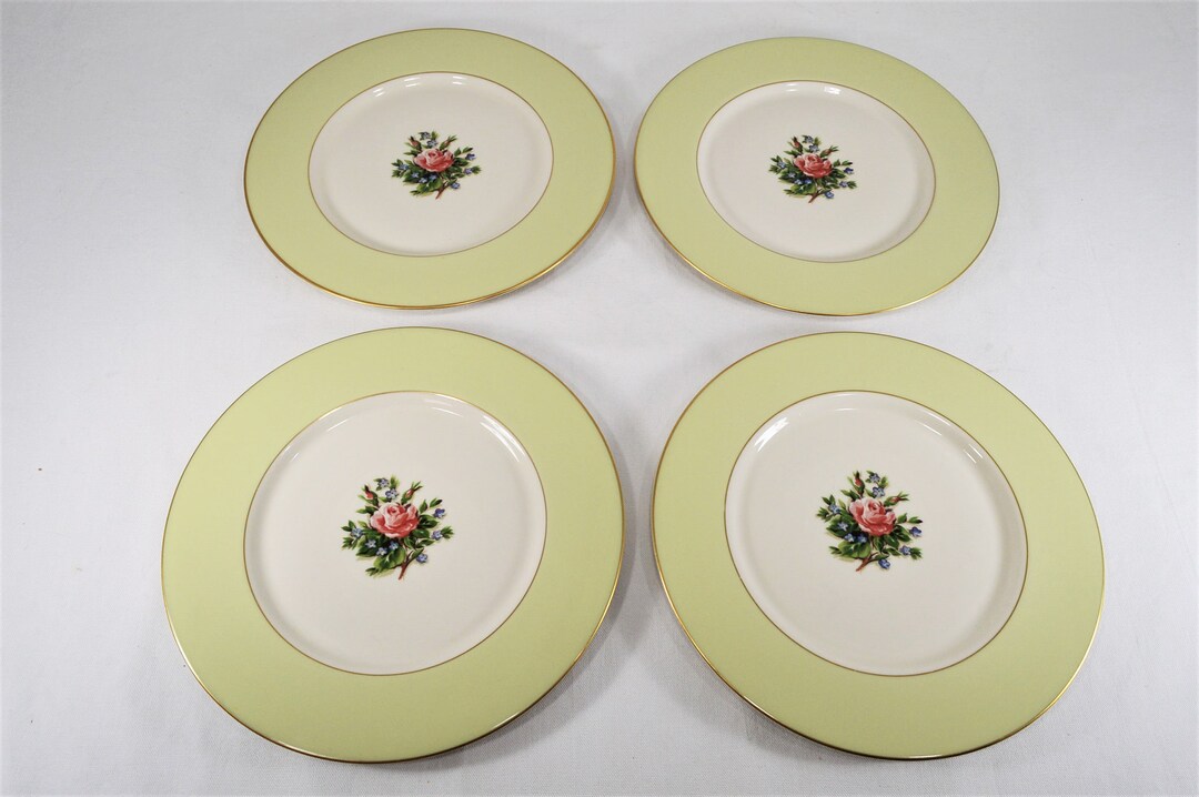 Vintage Dinner Plates Set of 4, - Etsy