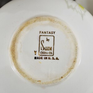 Vintage Sugar Bowl & Creamer Set, Fantasy by Salem China Co. - Etsy