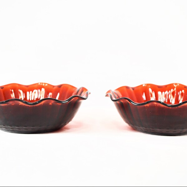 Red Depression Glass - Etsy