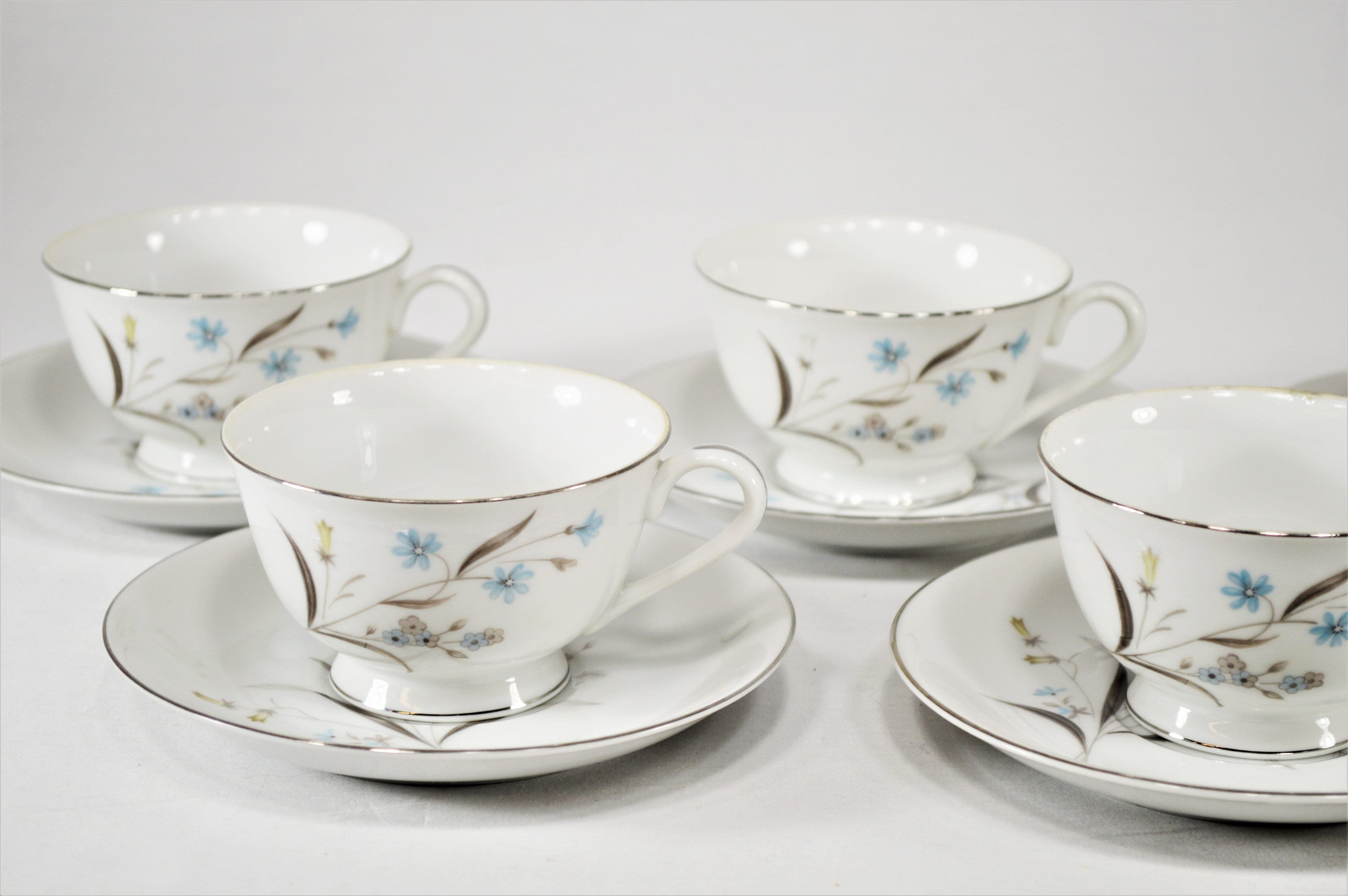 Vintage Cups and Saucers, Set of 6, Royal Crest Fine China - Etsy