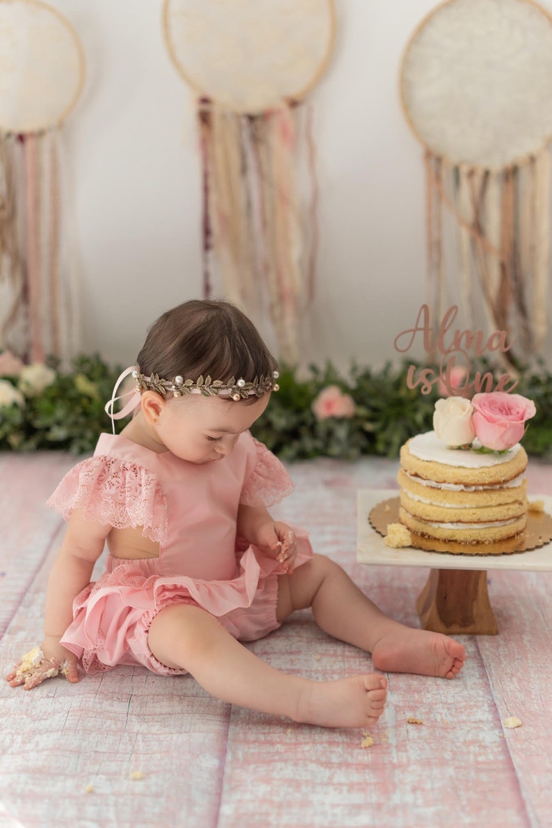 Cake Smash Outfit Girl Smash Cake Outfit Girl White Romper - Etsy