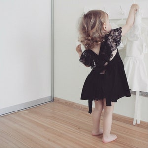 Toddler Black Dress, Baby Outfit Black, Cake Smash Outfit Girl, Black ...
