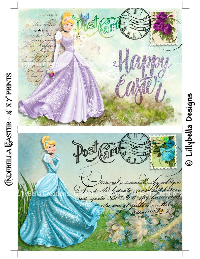 16 Princess Holiday Postcards 5 X 7 DIGITAL PRINTS Ariel - Etsy