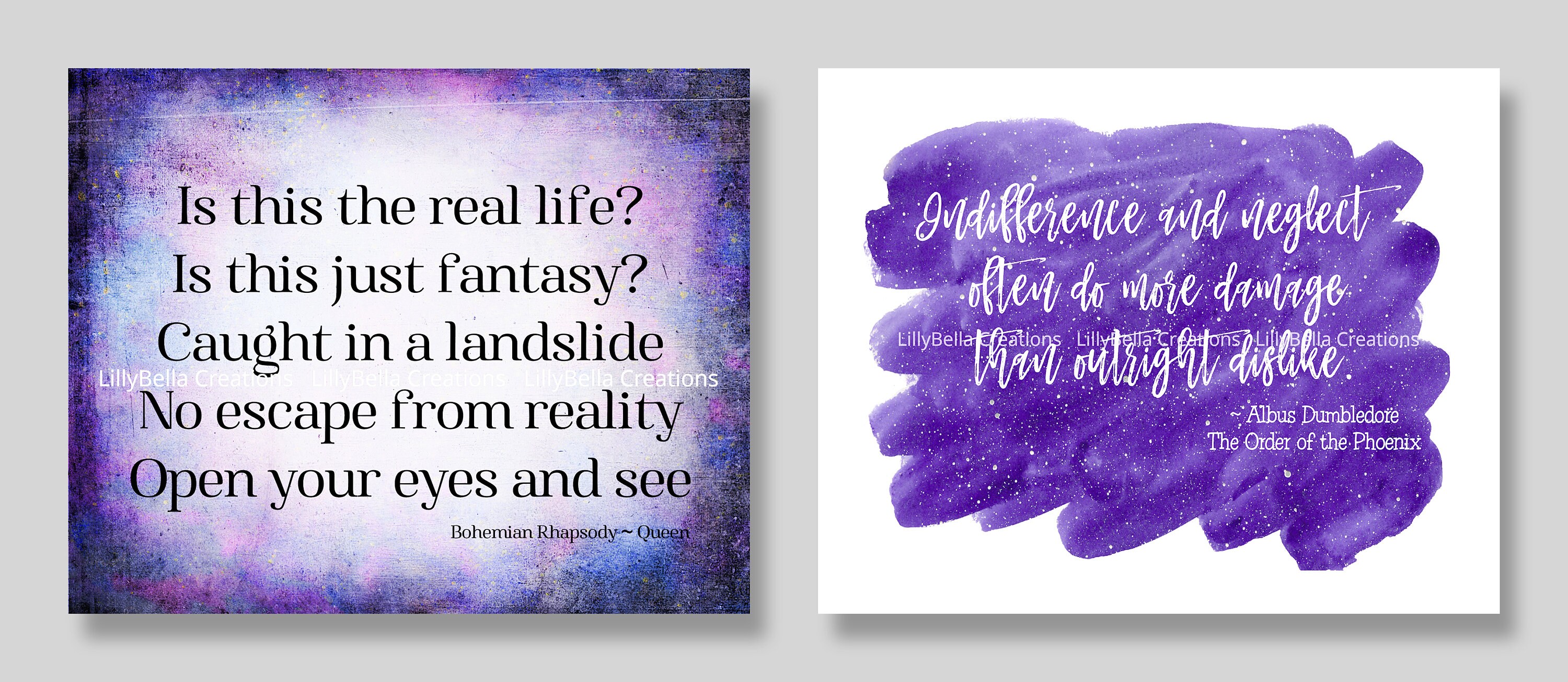 16 Quotes Songs Mixed Media Watercolor Digital Art Prints Queen, Gypsy ...