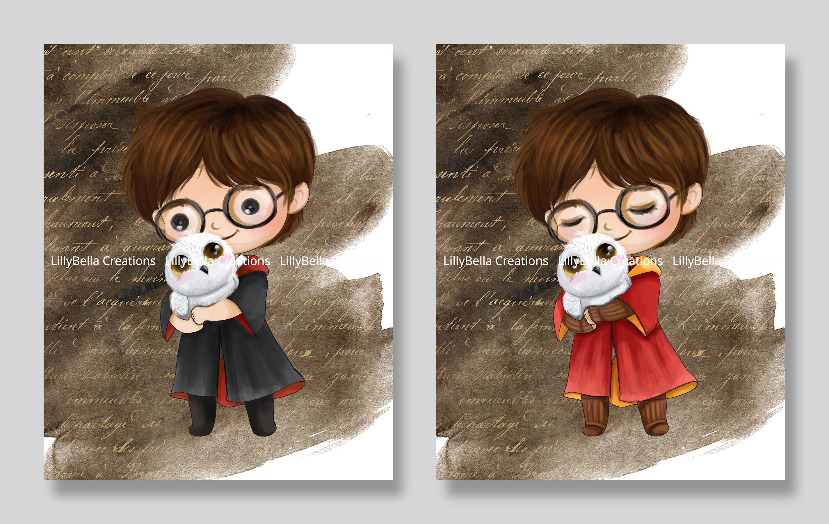 Harry Potter 18 Watercolor Mixed Media Digital Prints Choice Hermoine ...