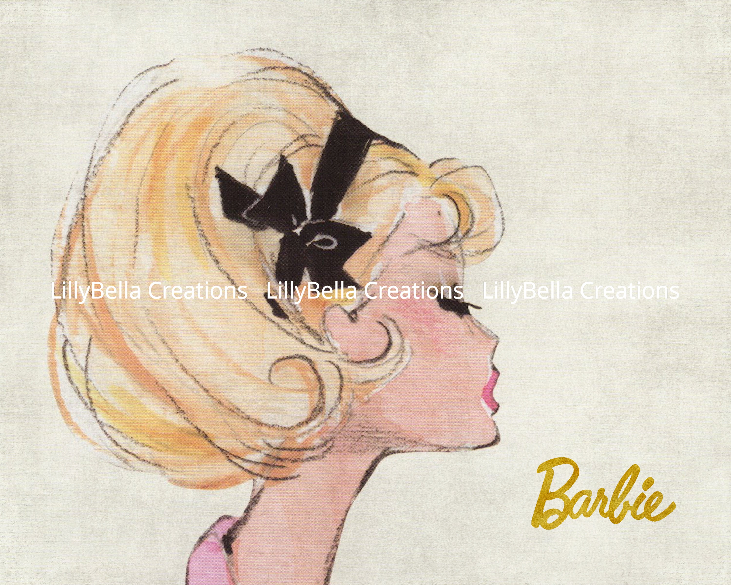 8 Barbie Mixed Media Watercolor DIGITAL PRINTS Choice - Etsy Canada