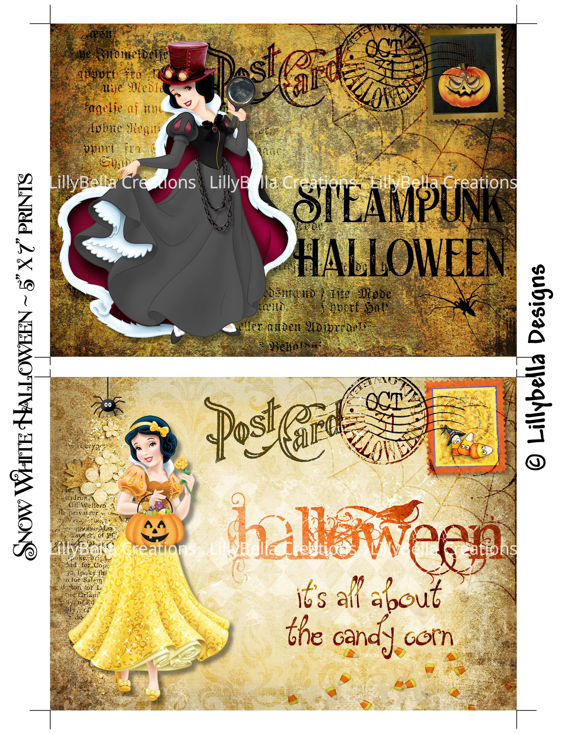 16 Princess Holiday Postcards 5 X 7 DIGITAL PRINTS Ariel | Etsy