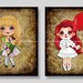 15 Princess Horror Movie Art Digital Prints Snow White, Aurora, Ariel ...