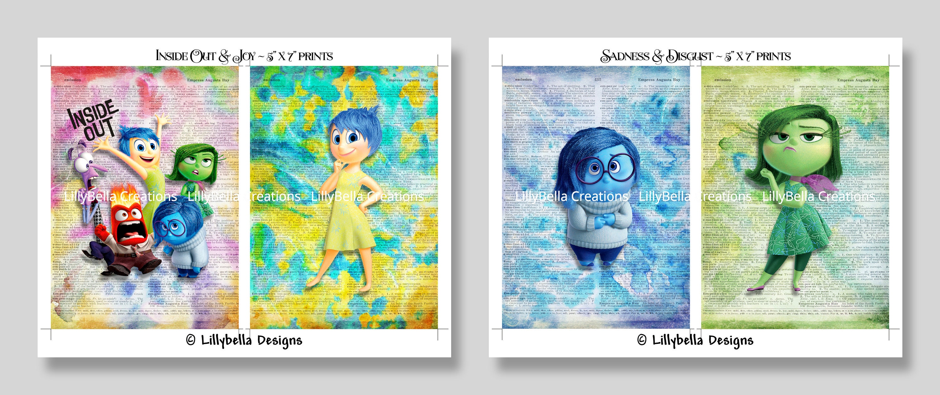 Inside Out 8 Mixed Media Digital Art Prints 5 X 7, 8 Bookmarks Choice ...