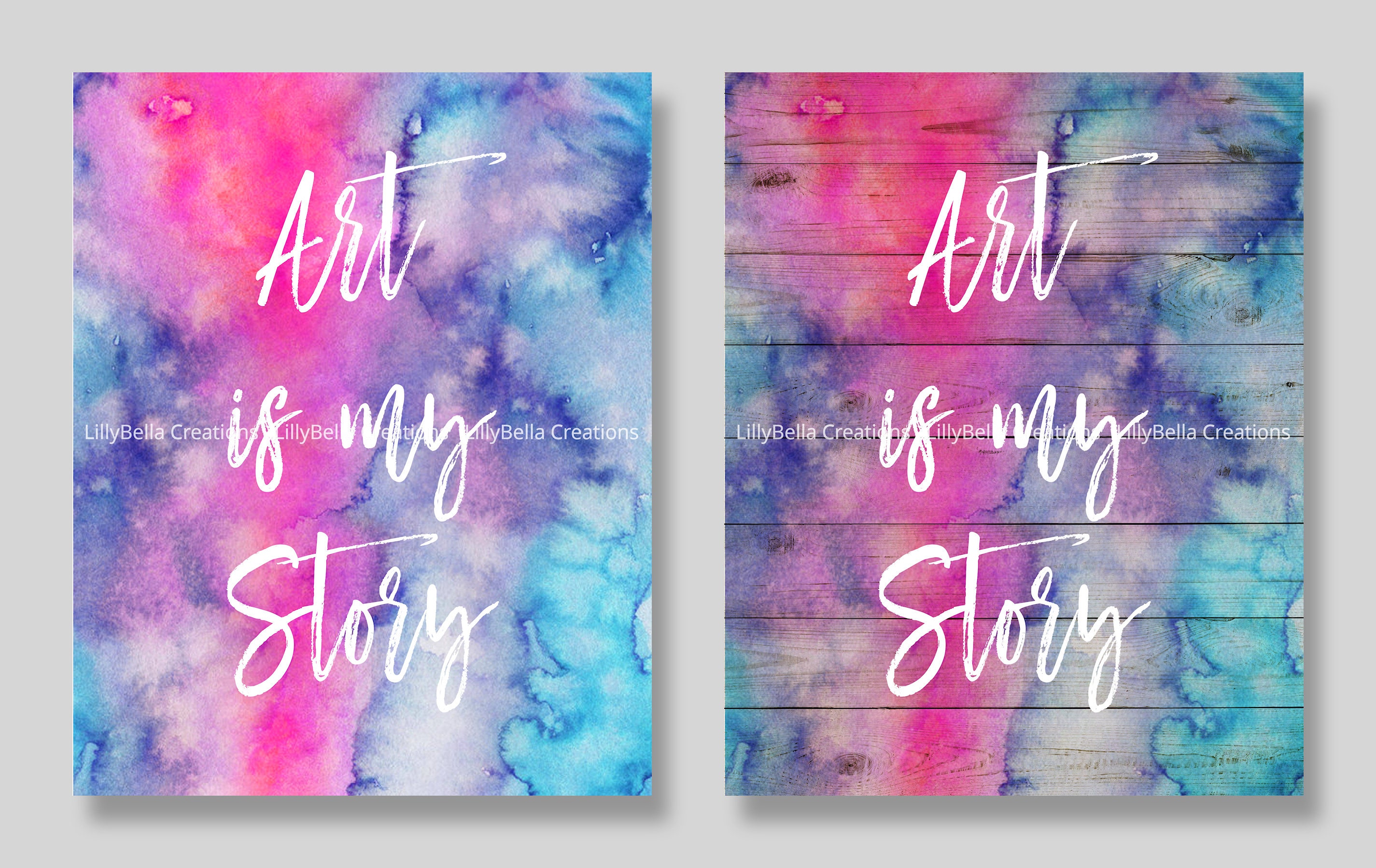 16 Quotes Songs Mixed Media Watercolor Digital Art Prints Queen, Gypsy ...