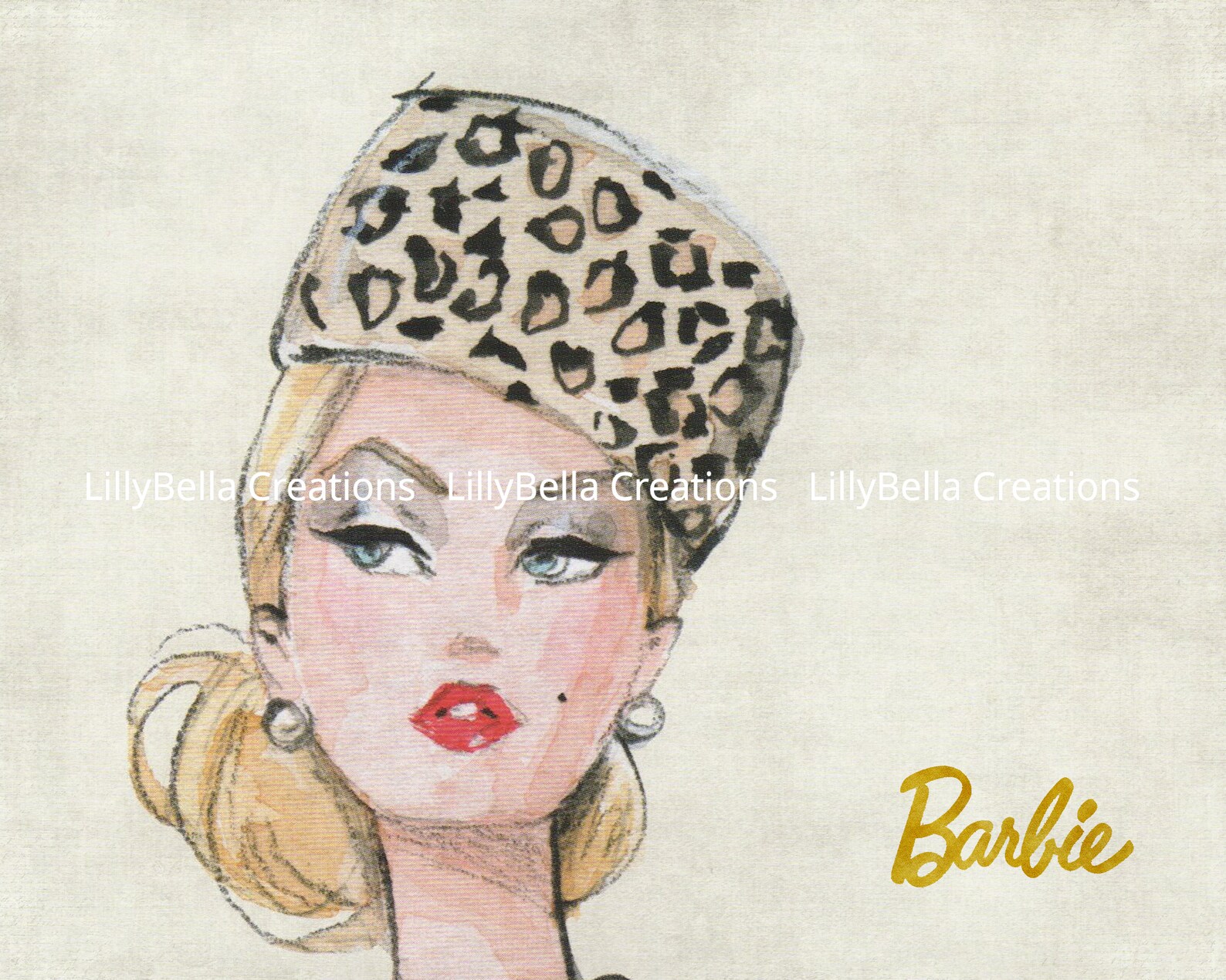 8 Barbie Mixed Media Watercolor DIGITAL PRINTS Choice - Etsy Canada