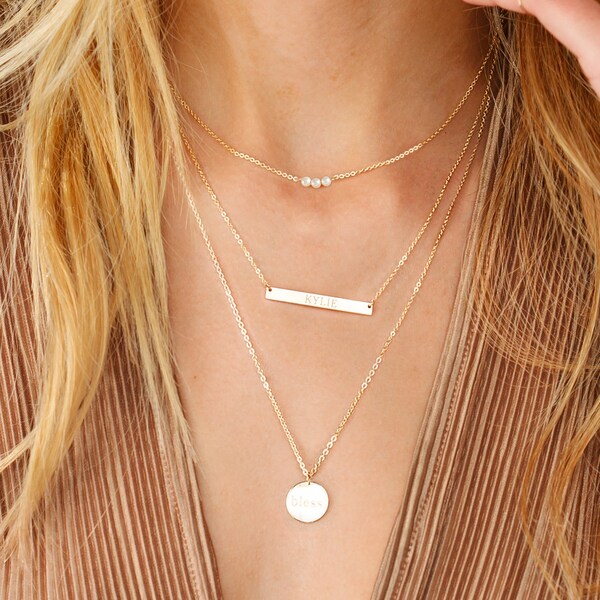 3 Layer Necklace - Etsy