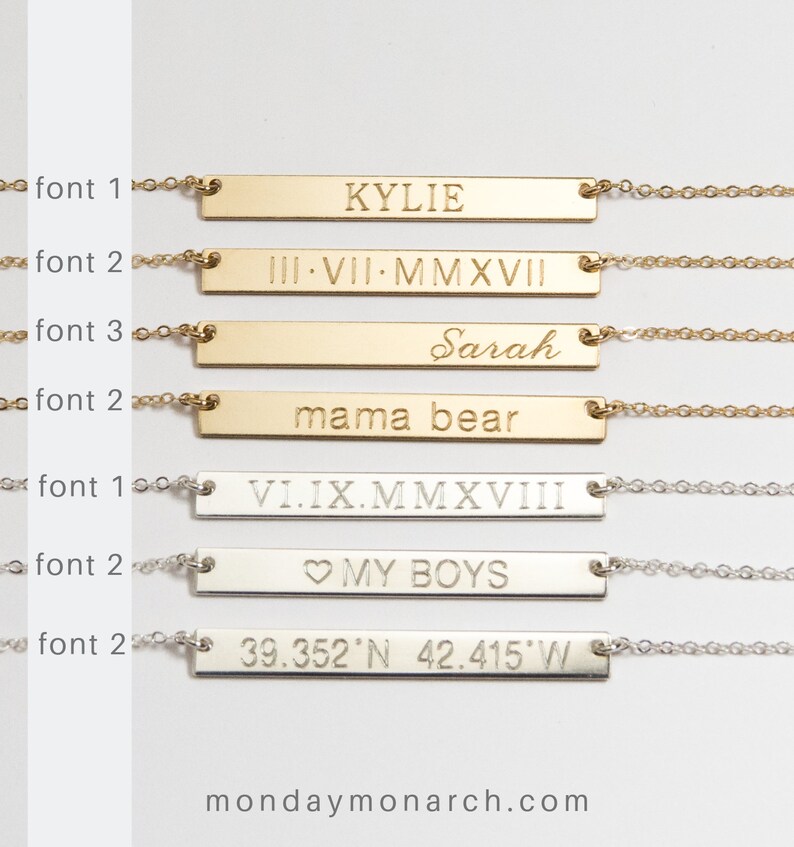 Personalized Name Necklace Gold Name Necklace Nameplate Etsy