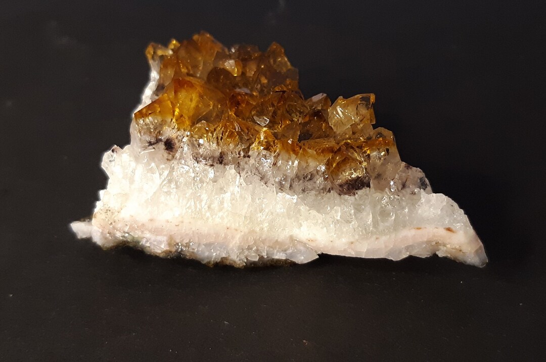 Citrine Crystals on Matrix Specimen. From Minas Gerais, Brazil. Nicely ...