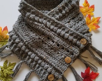Scarf with buttons | Etsy