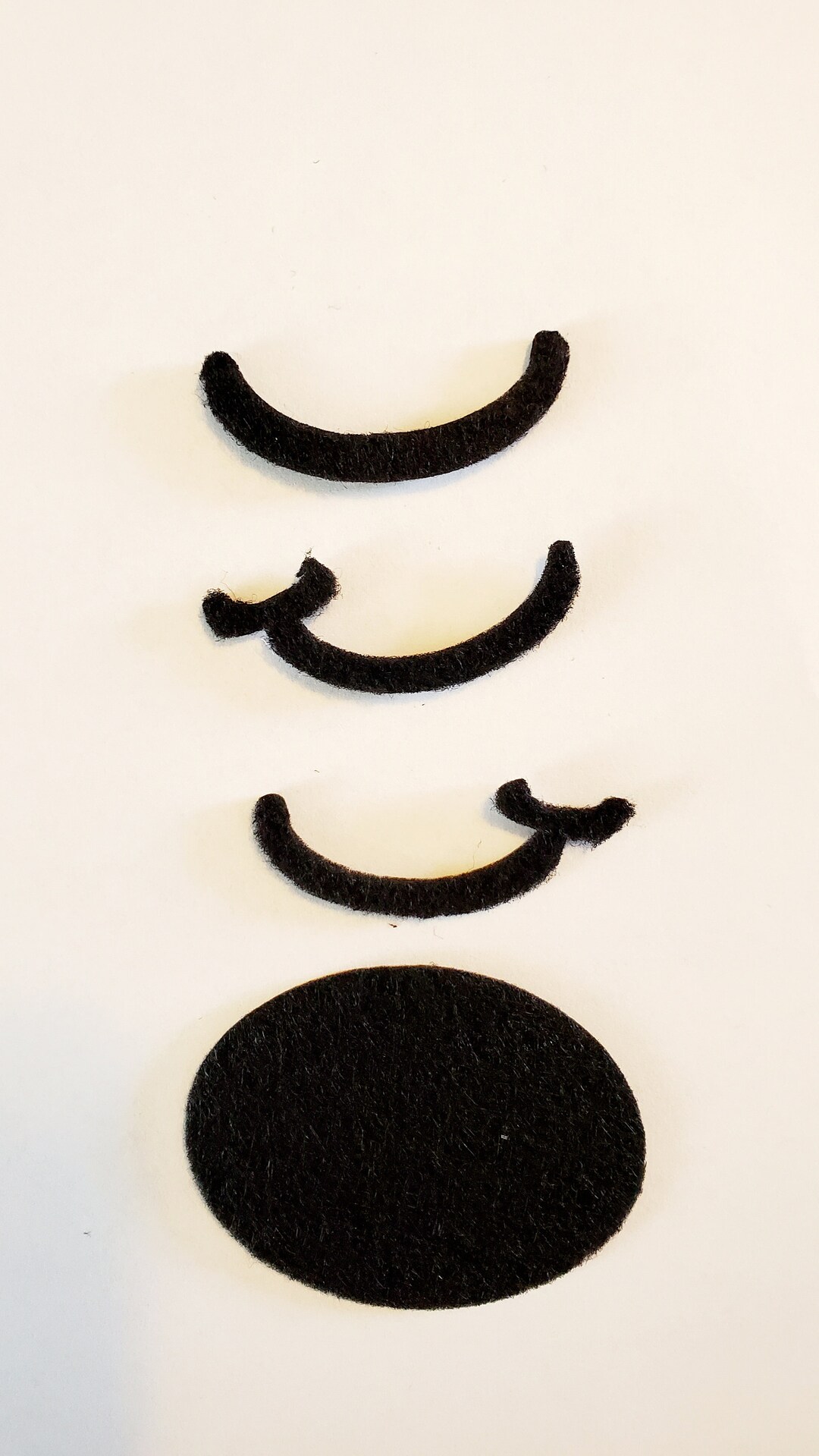 Betsy Bear Felt Noses and Mouths, Felt Mouths, Felt Noses, Doll Parts ...