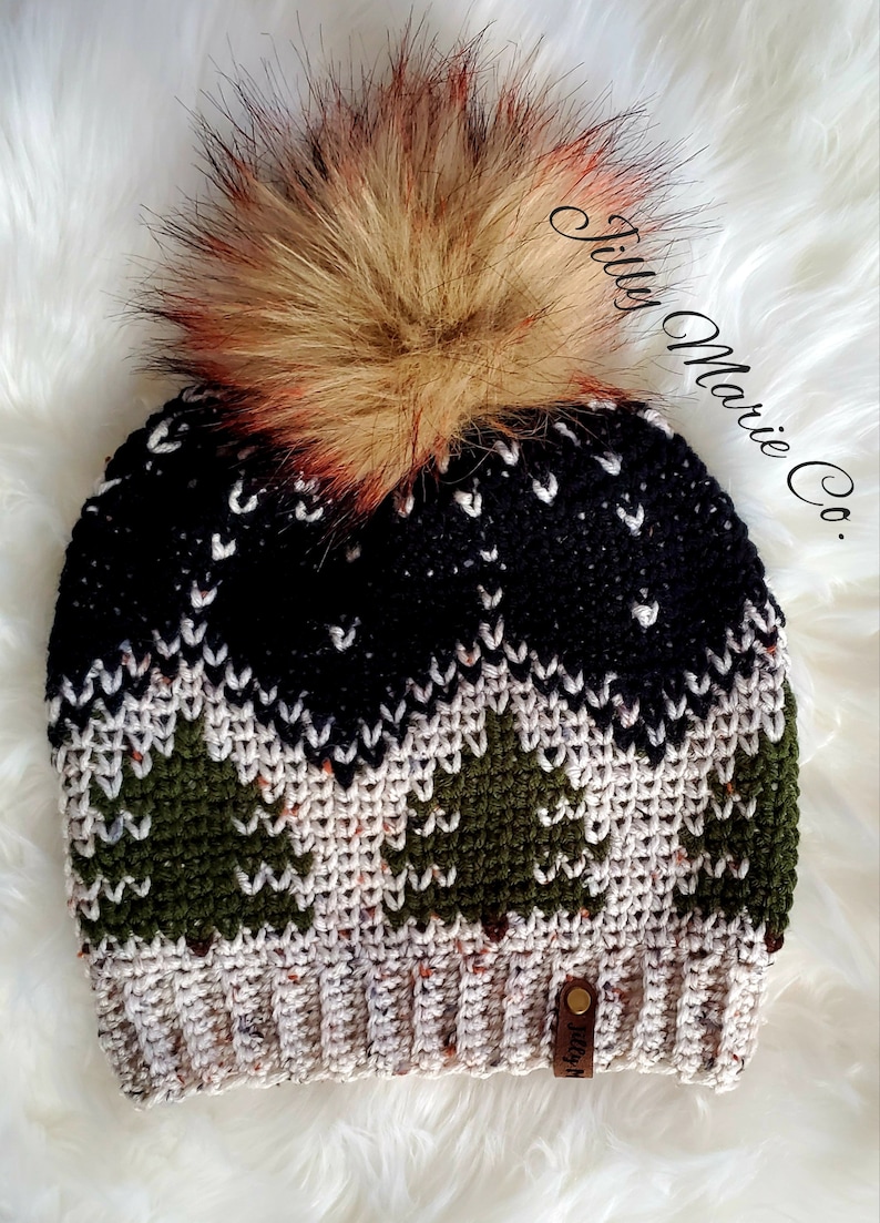 Nightfall's Beanie Pdf Digital Download, Graph Hat Patterns, Crochet ...
