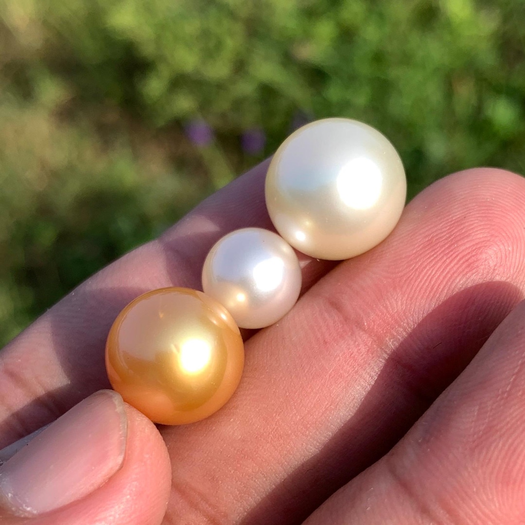 Loose Indonesia Saltwater Pearl South Sea Pearl Beads Bozorx - Etsy