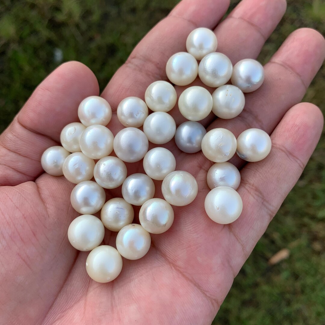 30 Pieces 12mm Loose Real Genuine Indonesia Cultured Saltwater South ...