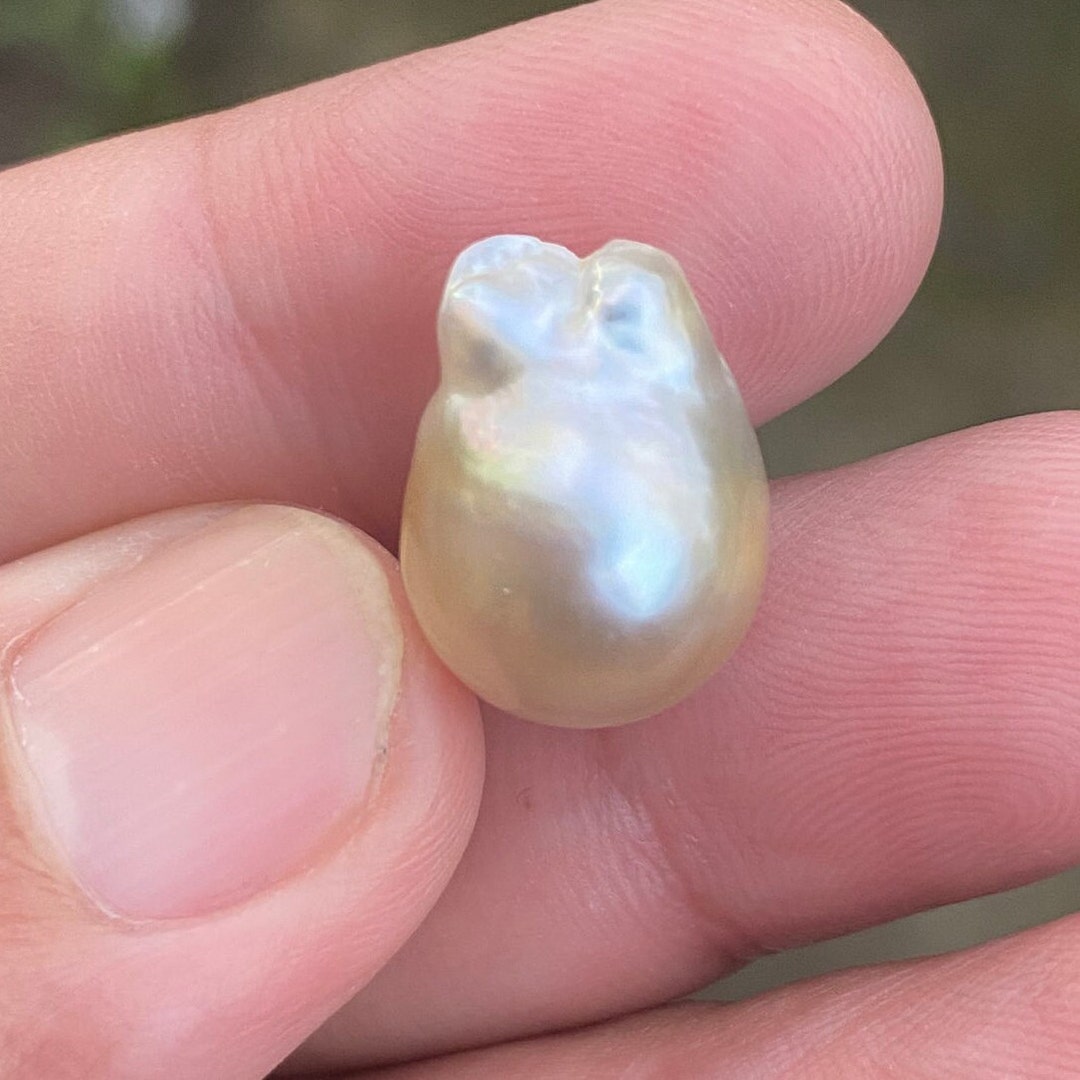 13MM Loose Real South Sea Pearl Real Seawater Saltwater Pearl Baroque V ...