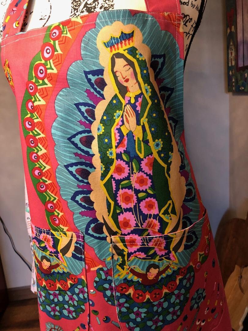 Our Lady of Guadalupe Apron/cocina Apron/abuelita Apron/santa Fe ...