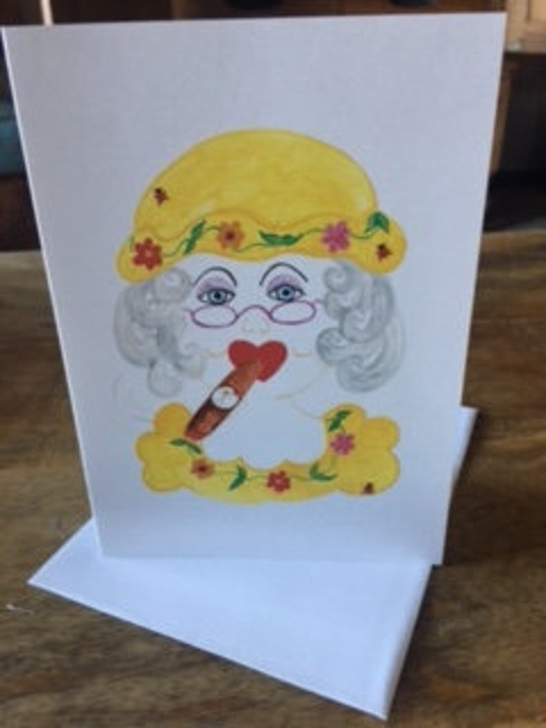 Diva-cigars-cigar Art-cigar Greeting Cards-cigarettes-original Art ...