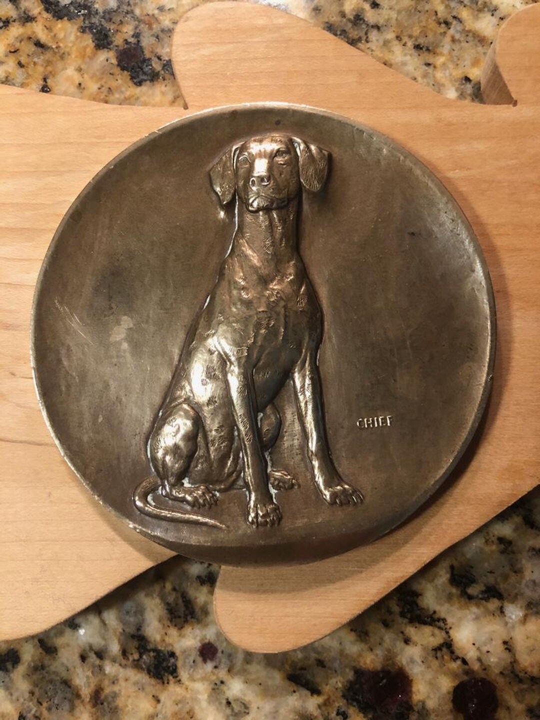 Medallic Bronze Medal Paperweight/chief/dalmation Dog/1876 - Etsy