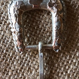 Vintage Western Ranger Belt Buckles Set/mexican Silver/10k/two Tone ...