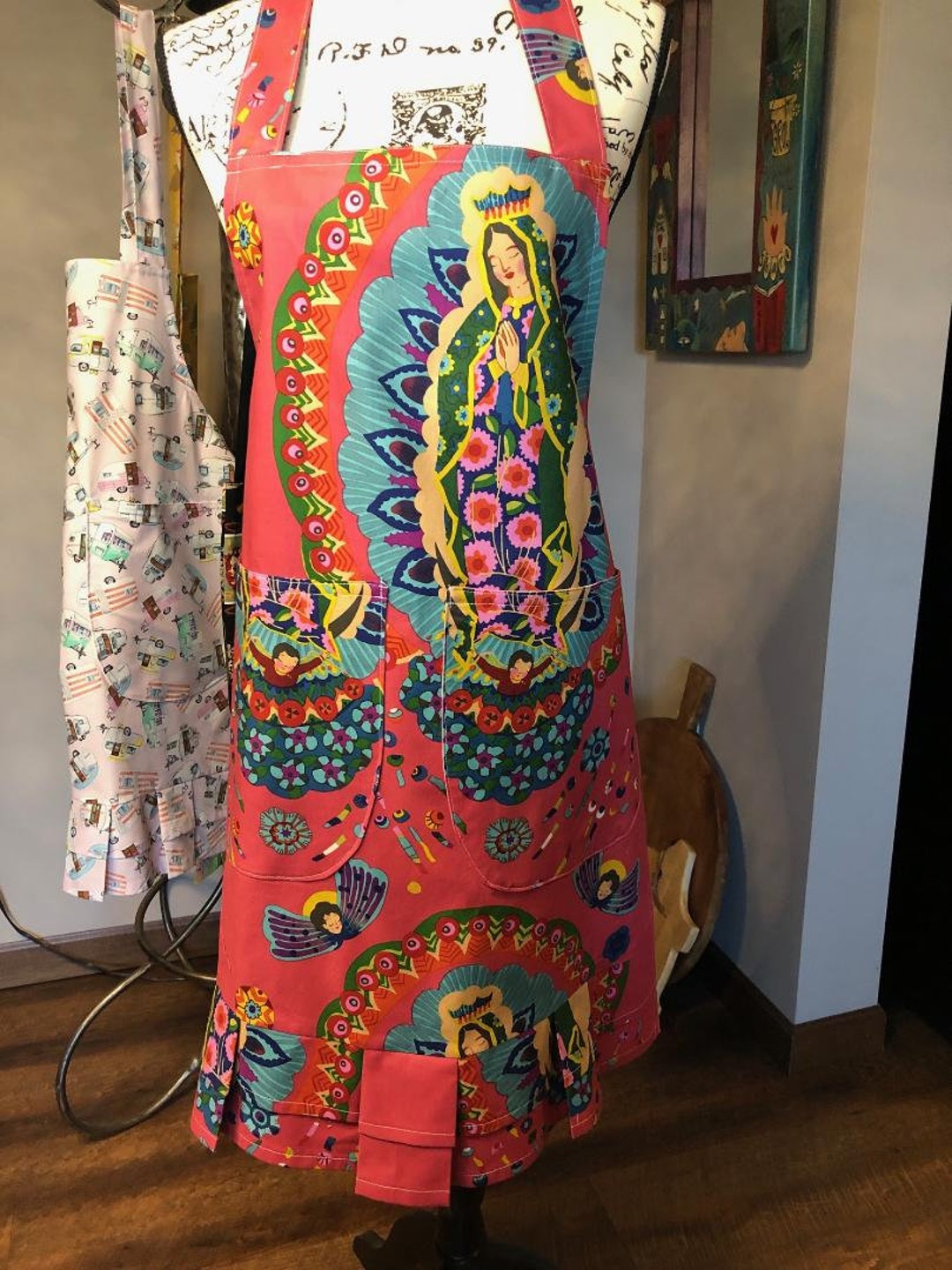 Our Lady of Guadalupe Apron/cocina Apron/abuelita Apron/santa Fe ...